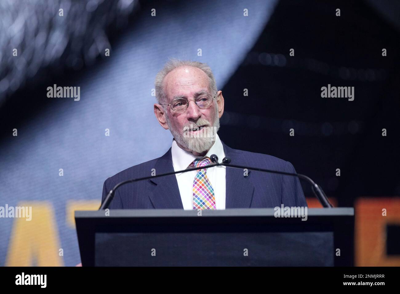 LAS VEGAS, NV - SEPTEMBER 23: Marc Ratner speaks with the audience ...