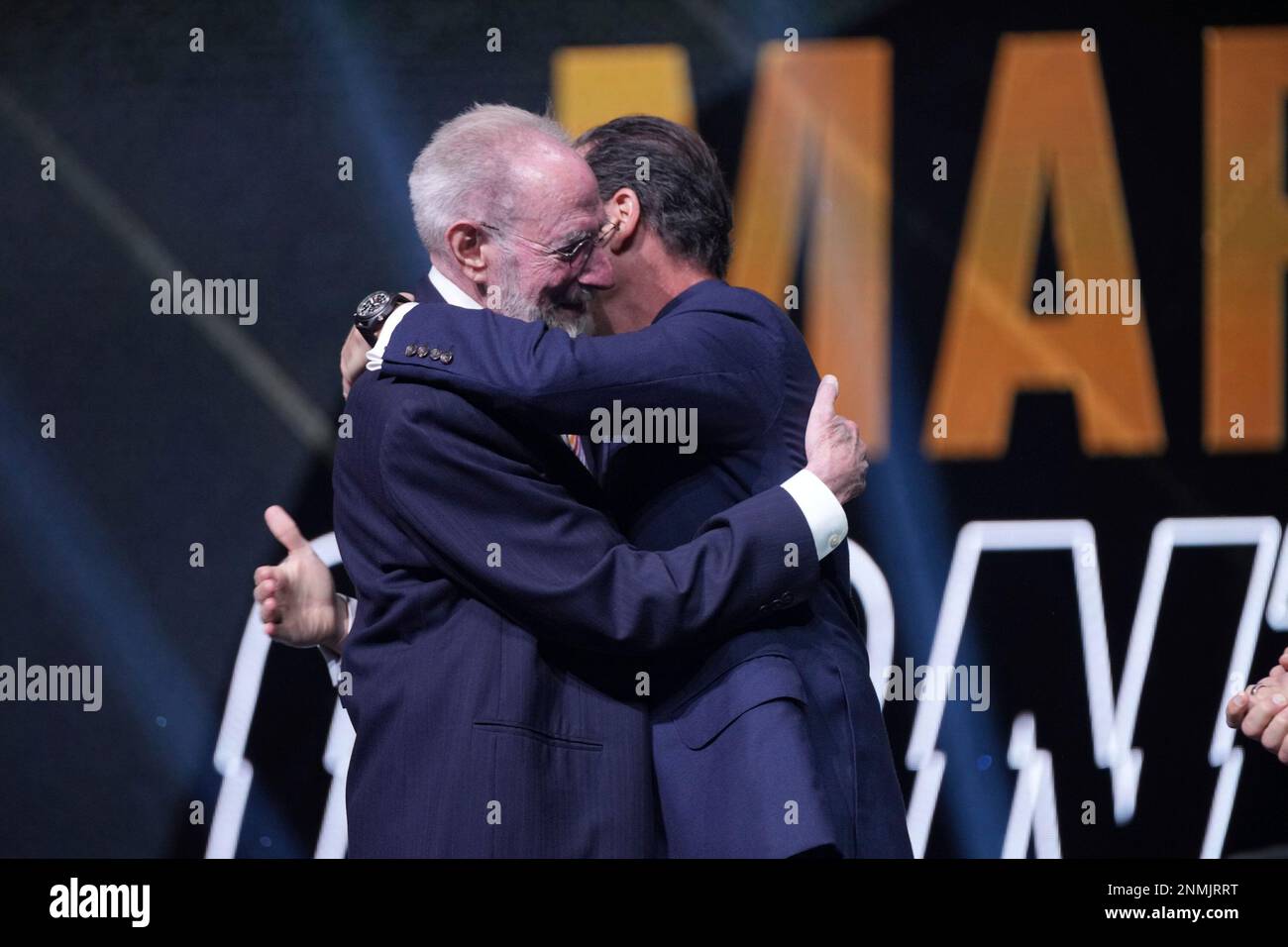 LAS VEGAS, NV - SEPTEMBER 23: Marc Ratner speaks with the audience ...