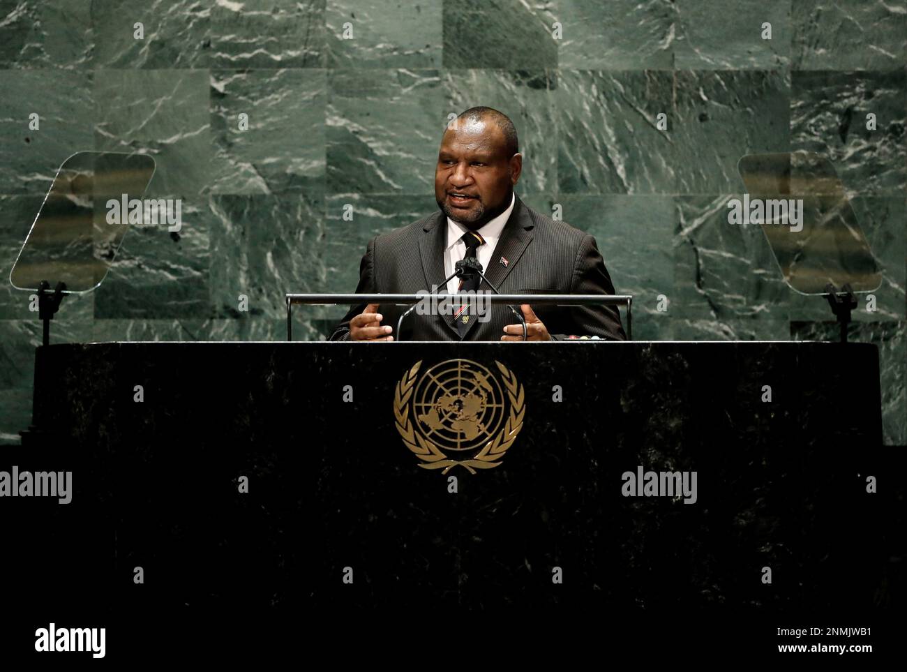 Prime Minister of Papua New Guinea, James Marape addresses addresses ...