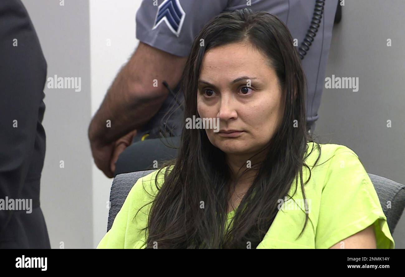 FILE - In this March 11, 2020, file photo, Letecia Stauch makes her first appearance in El Paso ...