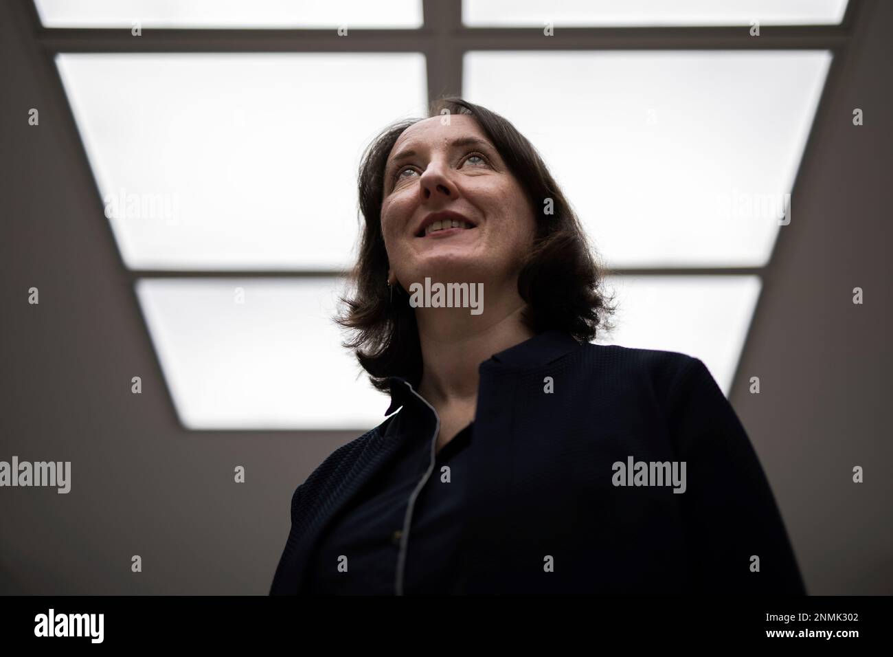 Historian Catherine Fletcher poses after an interview with Europa Press ...