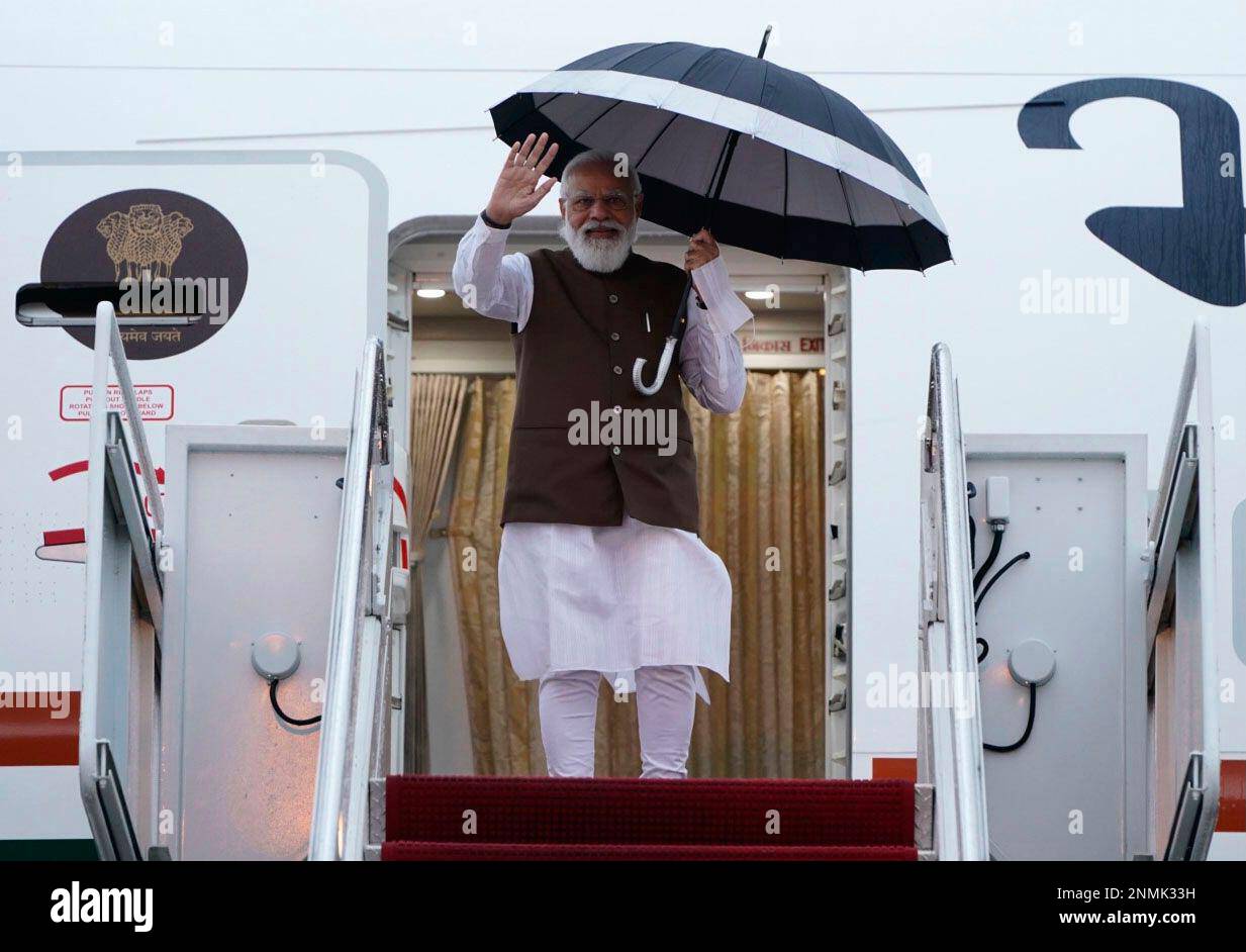 This handout photograph released by India's Press Information Bureau ...