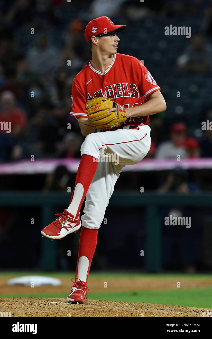 ANAHEIM, CA - SEPTEMBER 22: Los Angeles Angels pitcher Jimmy Herget (46 ...