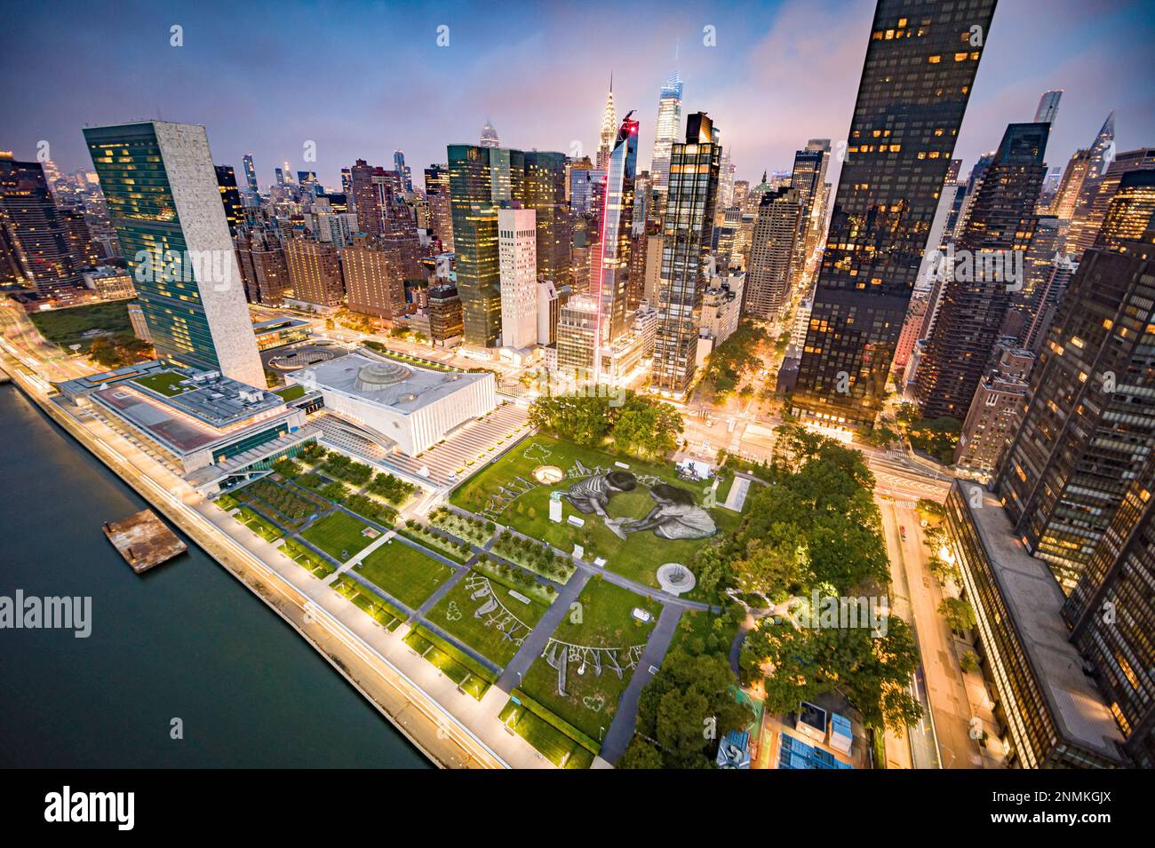 An aerial view shows the giant ephemeral landart painting entitled ...