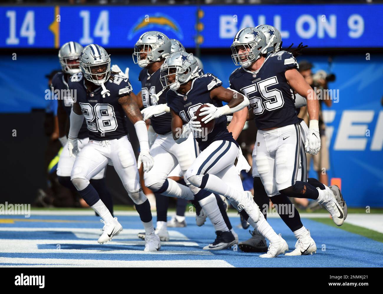 INGLEWOOD, CA - SEPTEMBER 19: Dallas Cowboys Safety Damontae Kazee (18 ...