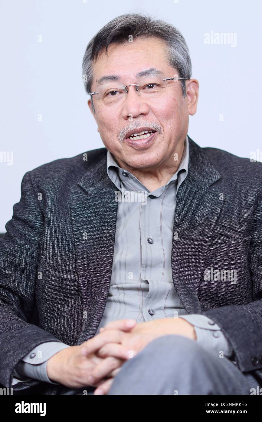 Kenshi Hirokane, a Japanese manga artist , attends an interview in ...