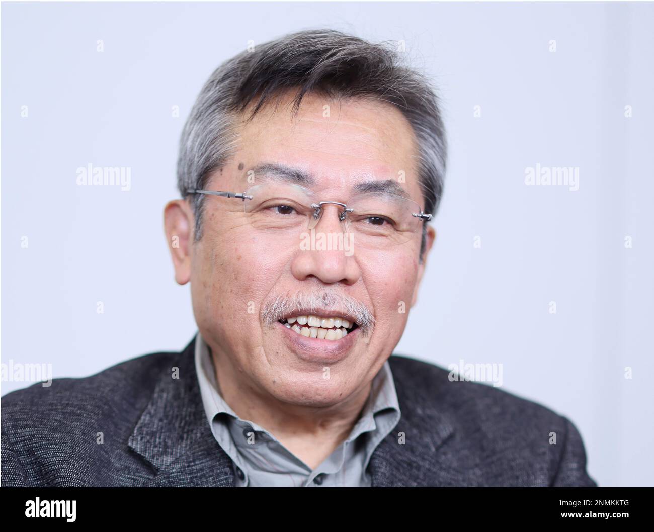 Kenshi Hirokane, a Japanese manga artist , attends an interview in ...