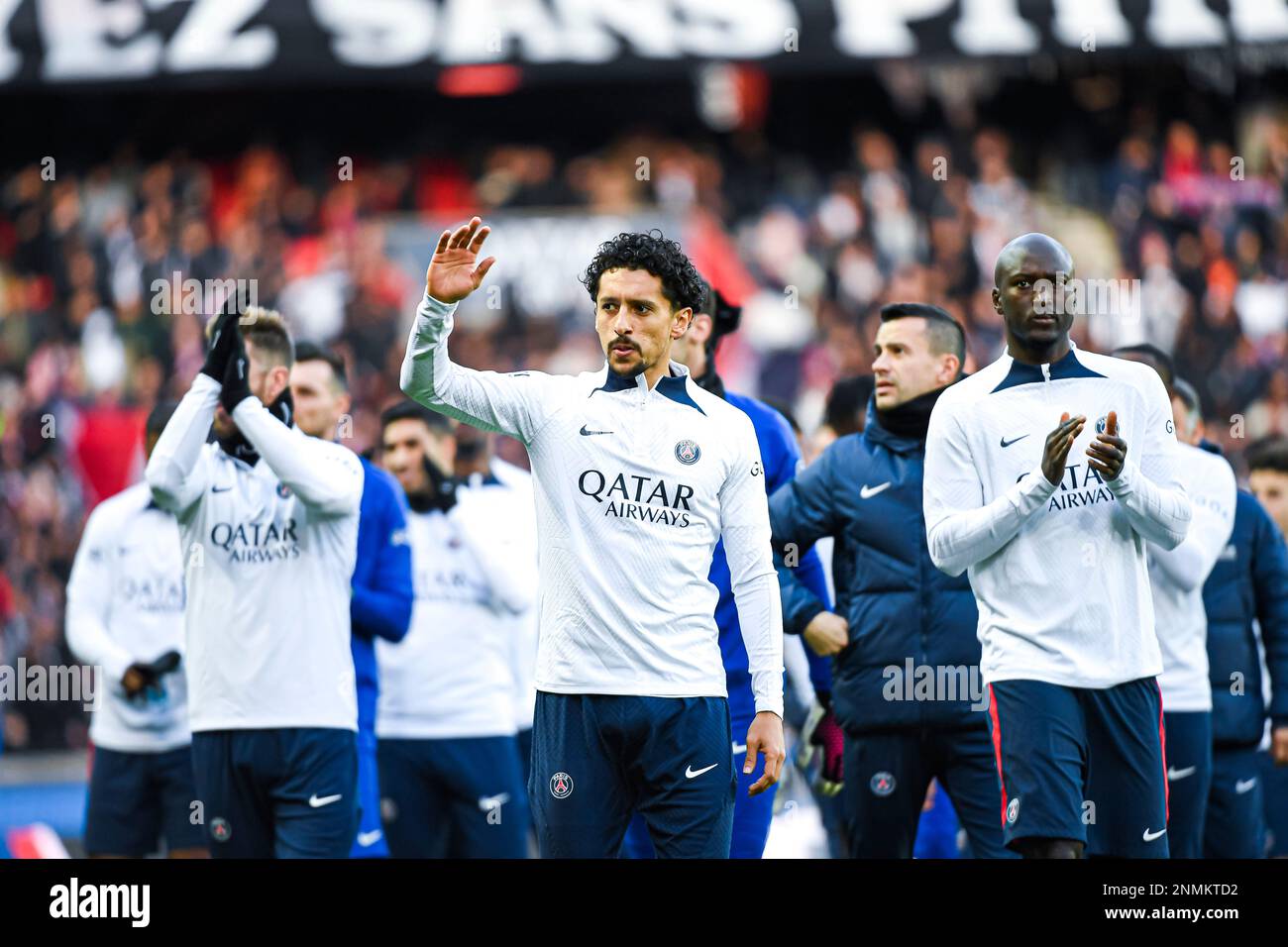 Marquinhos (Marcos Aoas Correa) during the public training of the Paris ...