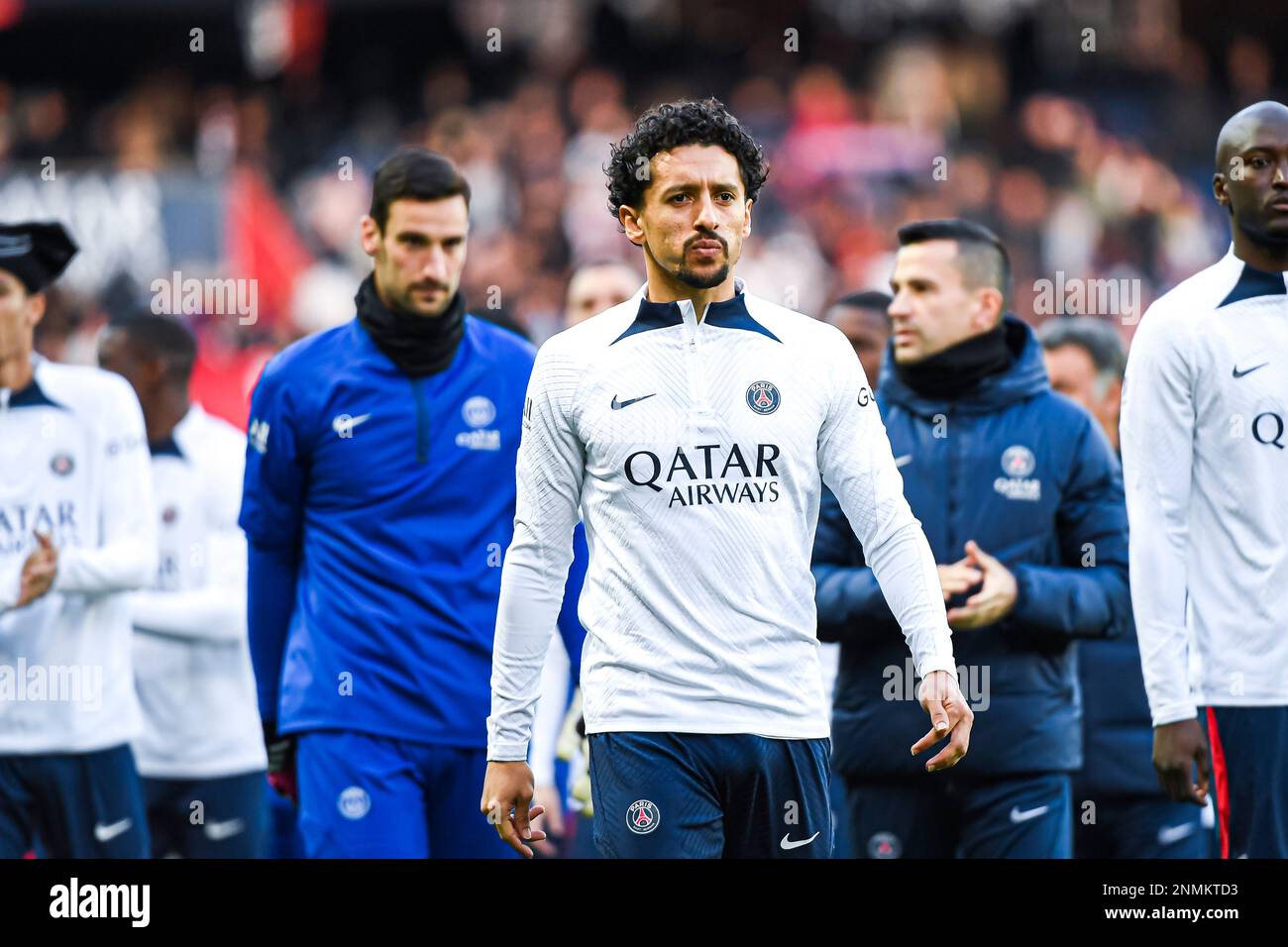 Marquinhos (Marcos Aoas Correa) during the public training of the Paris ...