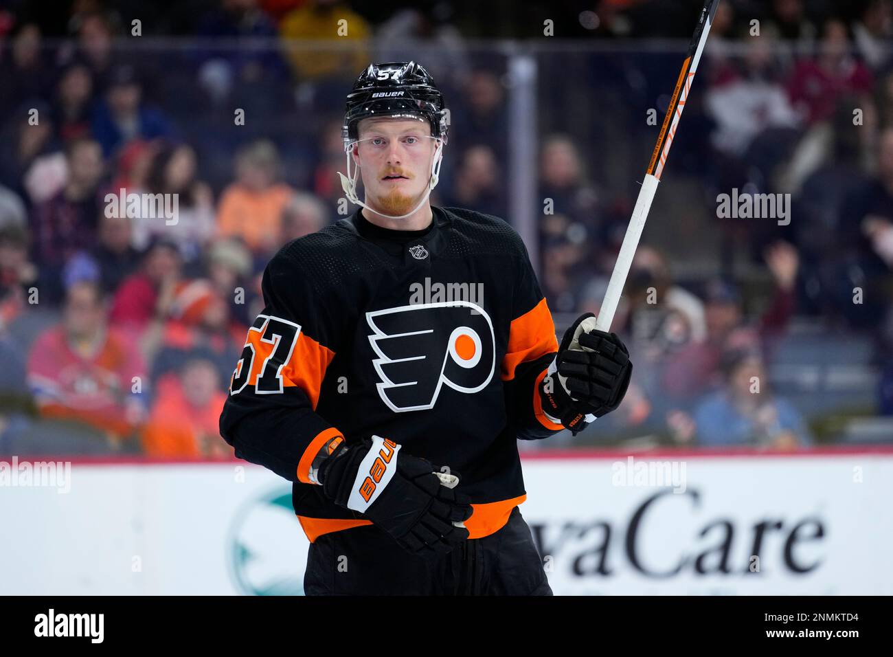 Philadelphia Flyers' Wade Allison plays during an NHL hockey game ...