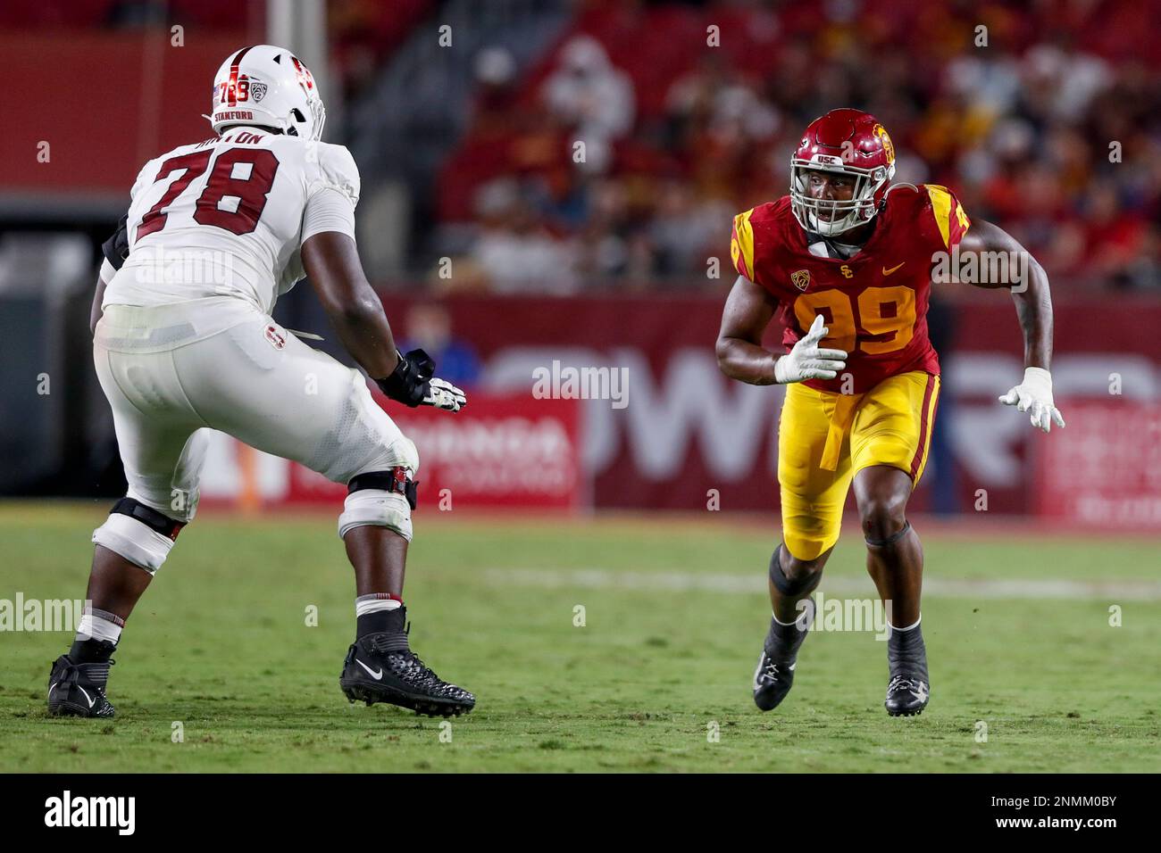 LOS ANGELES, CA - SEPTEMBER 11: USC Trojans linebacker Drake Jackson ...