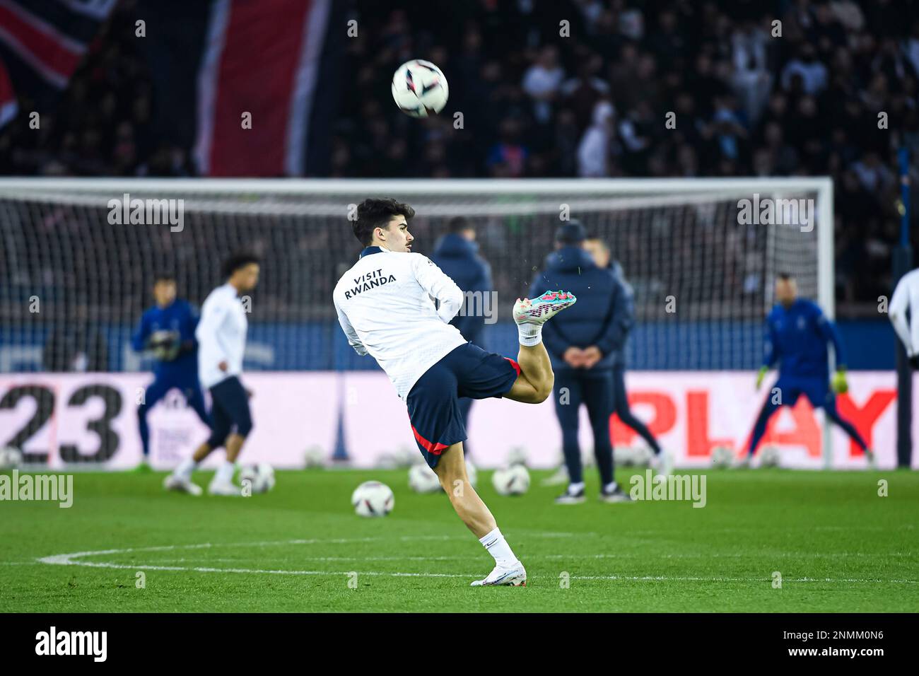 Vitor Machado Ferreira (Vitinha) during the public training of the ...