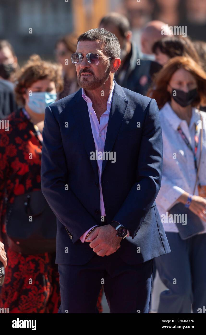 Actor Antonio Banderas arriving at the photocall for the film 'Official ...