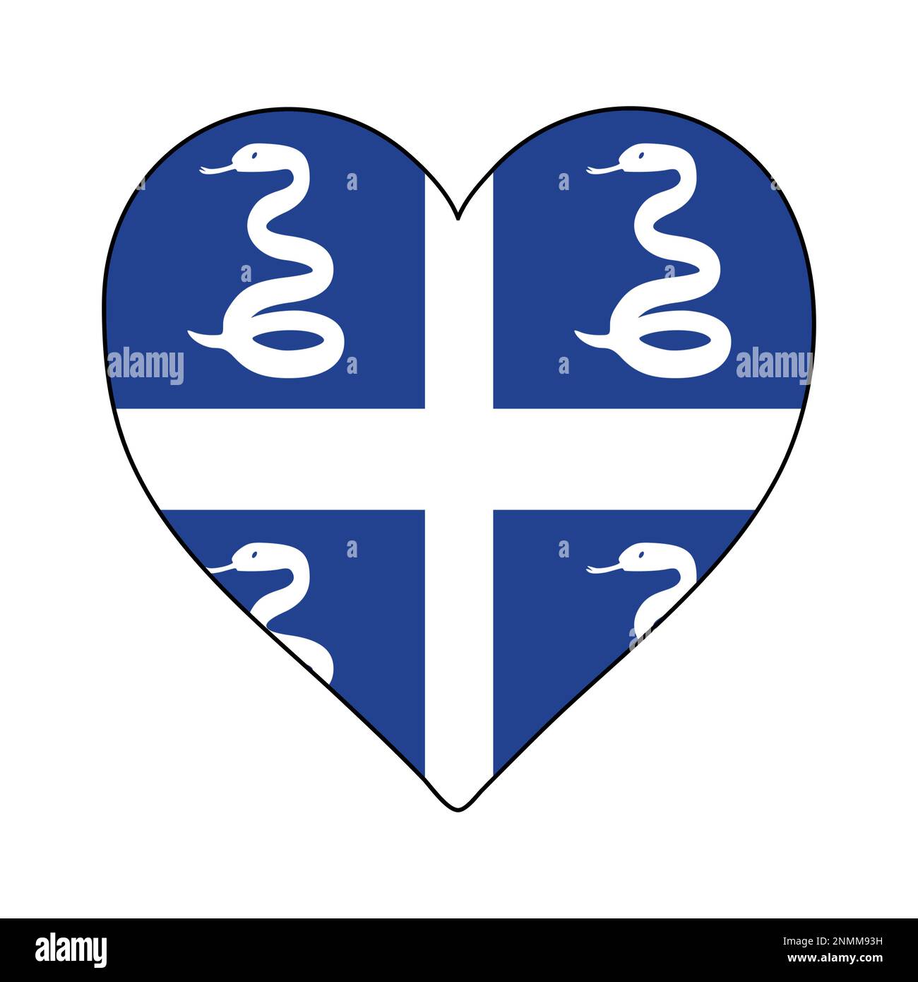 Martinique Heart Shape Flag. Love Martinique. Visit Martinique ...