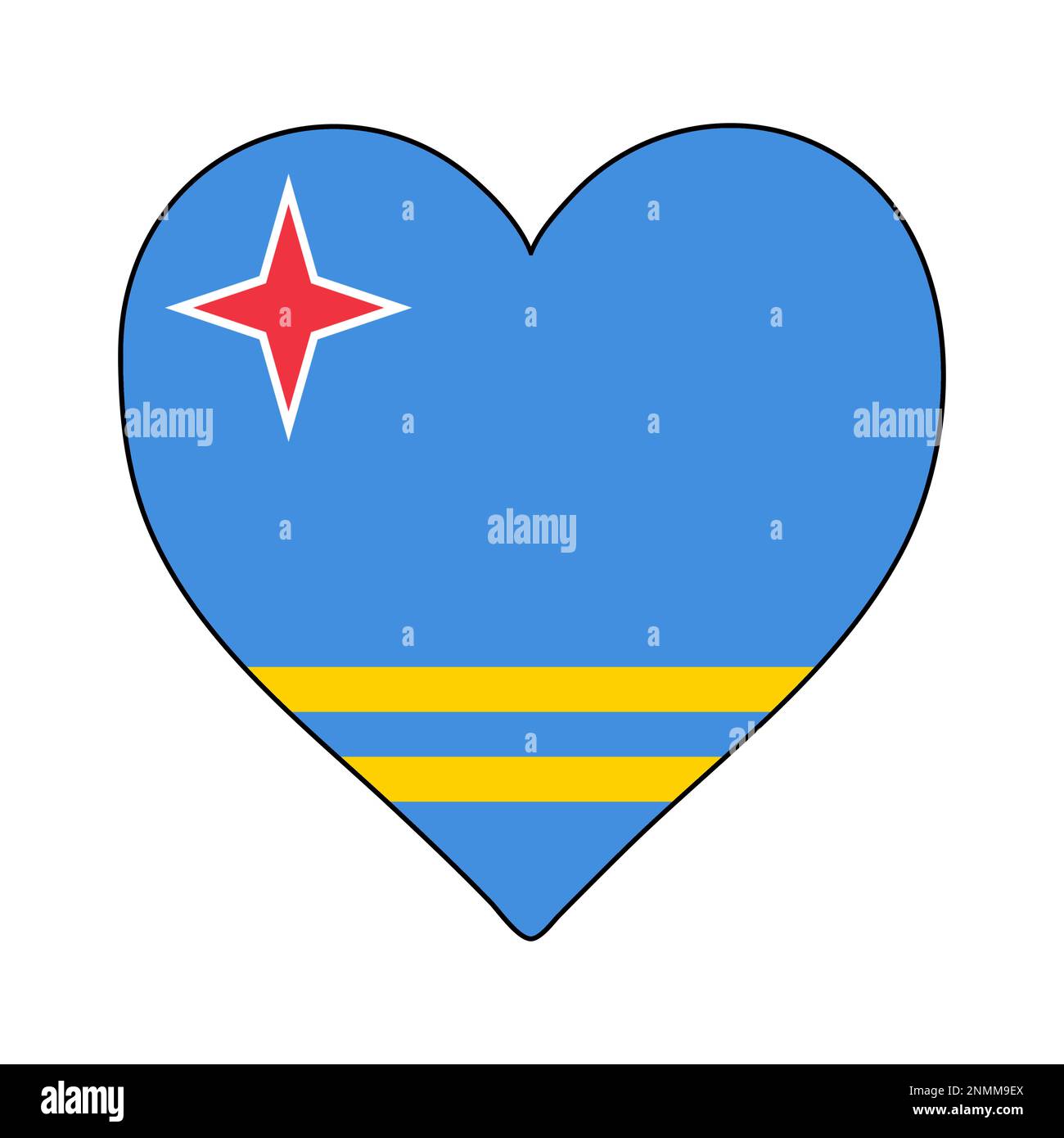 Aruba Heart Shape Flag. Love Aruba. Visit Aruba. Caribbean. Latin ...