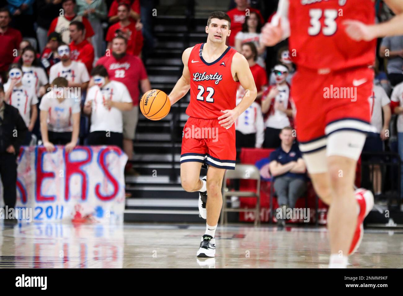 LYNCHBURG, VA - FEBRUARY 24: Kyle Rode (22) of the Liberty Flames ...