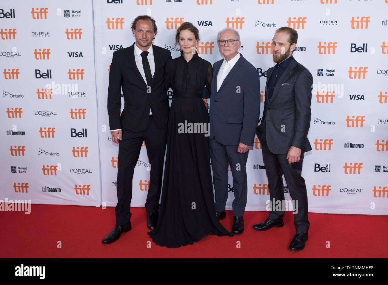 Actors from left to right, Saro Emirze, Vicky Krieps, director Barry ...