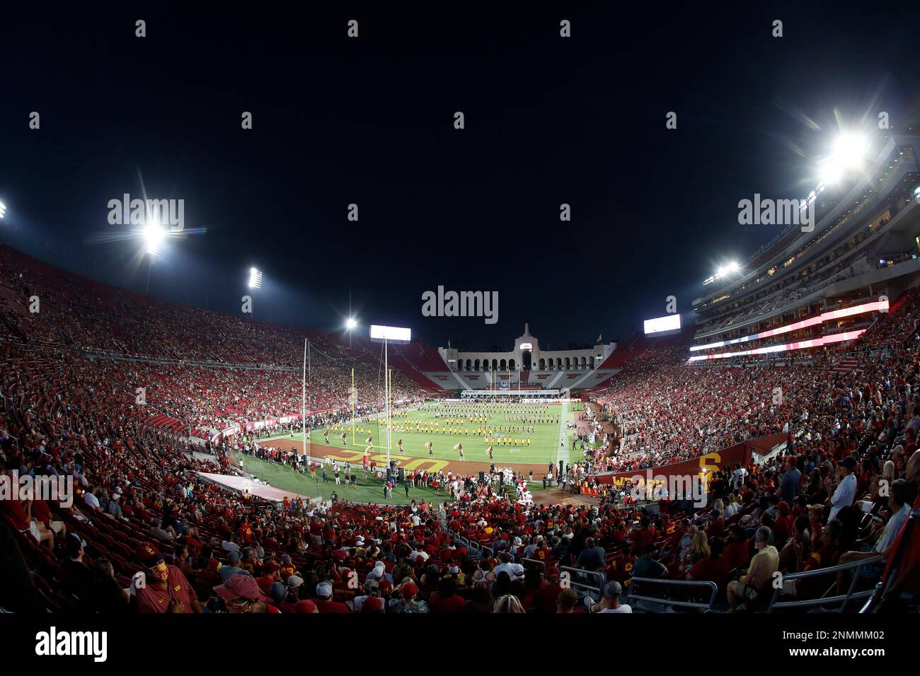 September 11, 2021 General view of the Los Angeles Coliseum with the ...