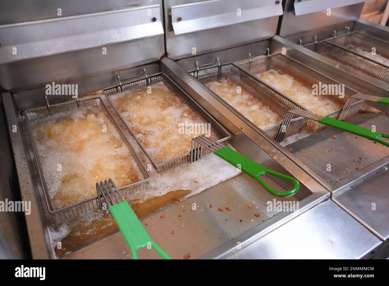 St. Louis, United States. 24th Feb, 2023. Cod fish boils for customers ...