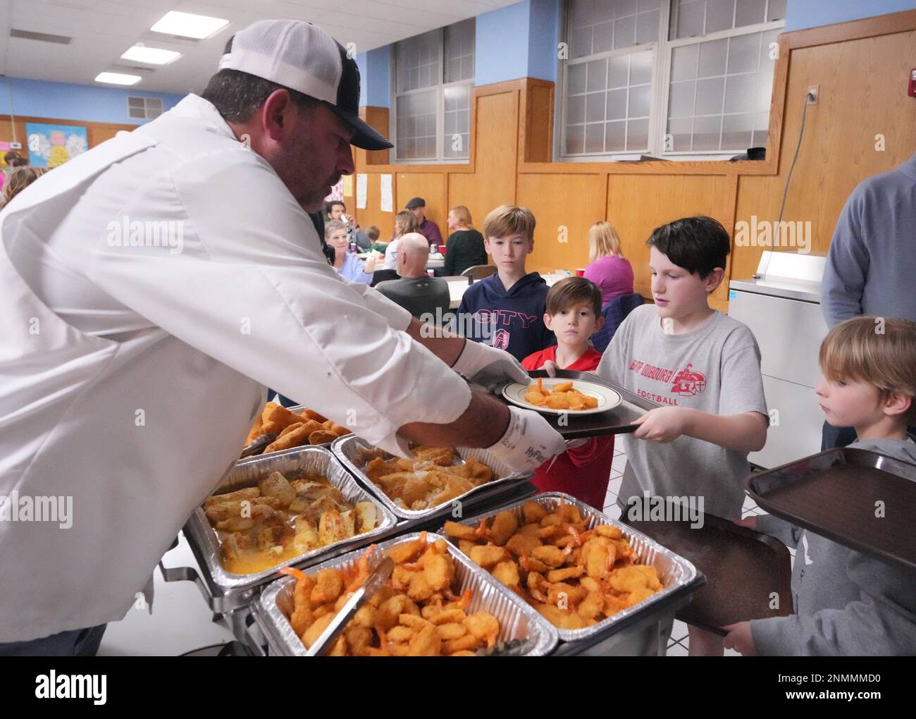 St. Louis, United States. 24th Feb, 2023. Chef Mike Miano serves ...