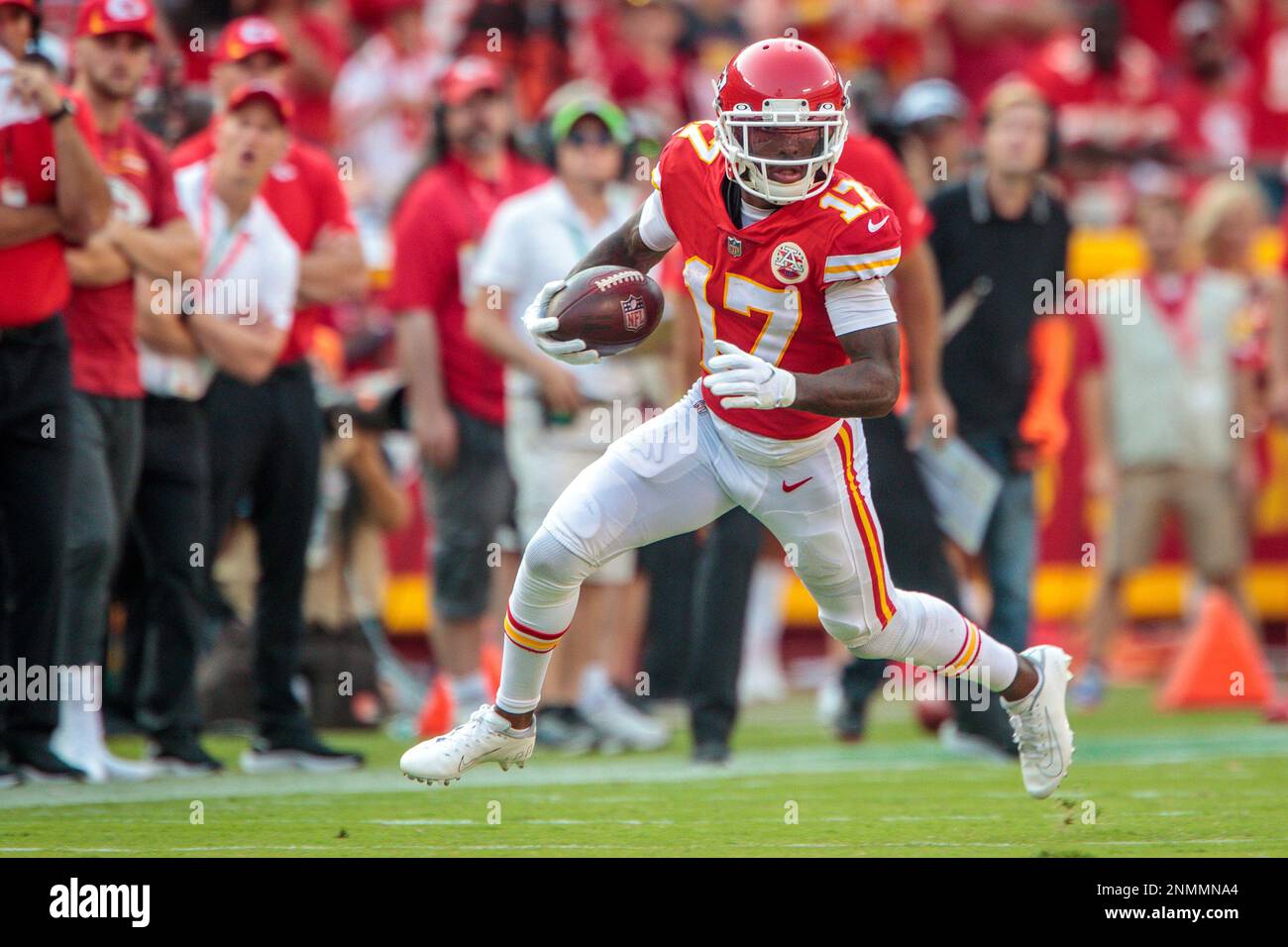 KANSAS CITY, MO - SEPTEMBER 12: Kansas City Chiefs wide receiver Mecole ...