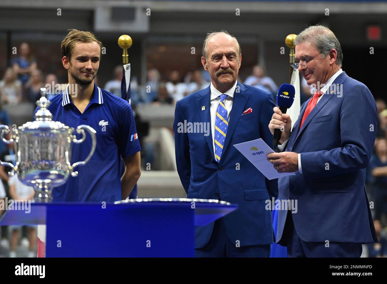 Chairman of the Board and President, USTA Michael McNulty III speaks ...