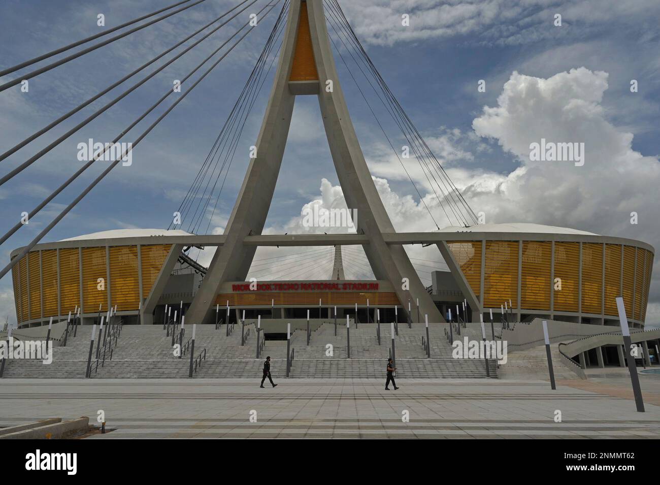 The Morodok Techo National Stadium is seen during a ceremony to hand it ...