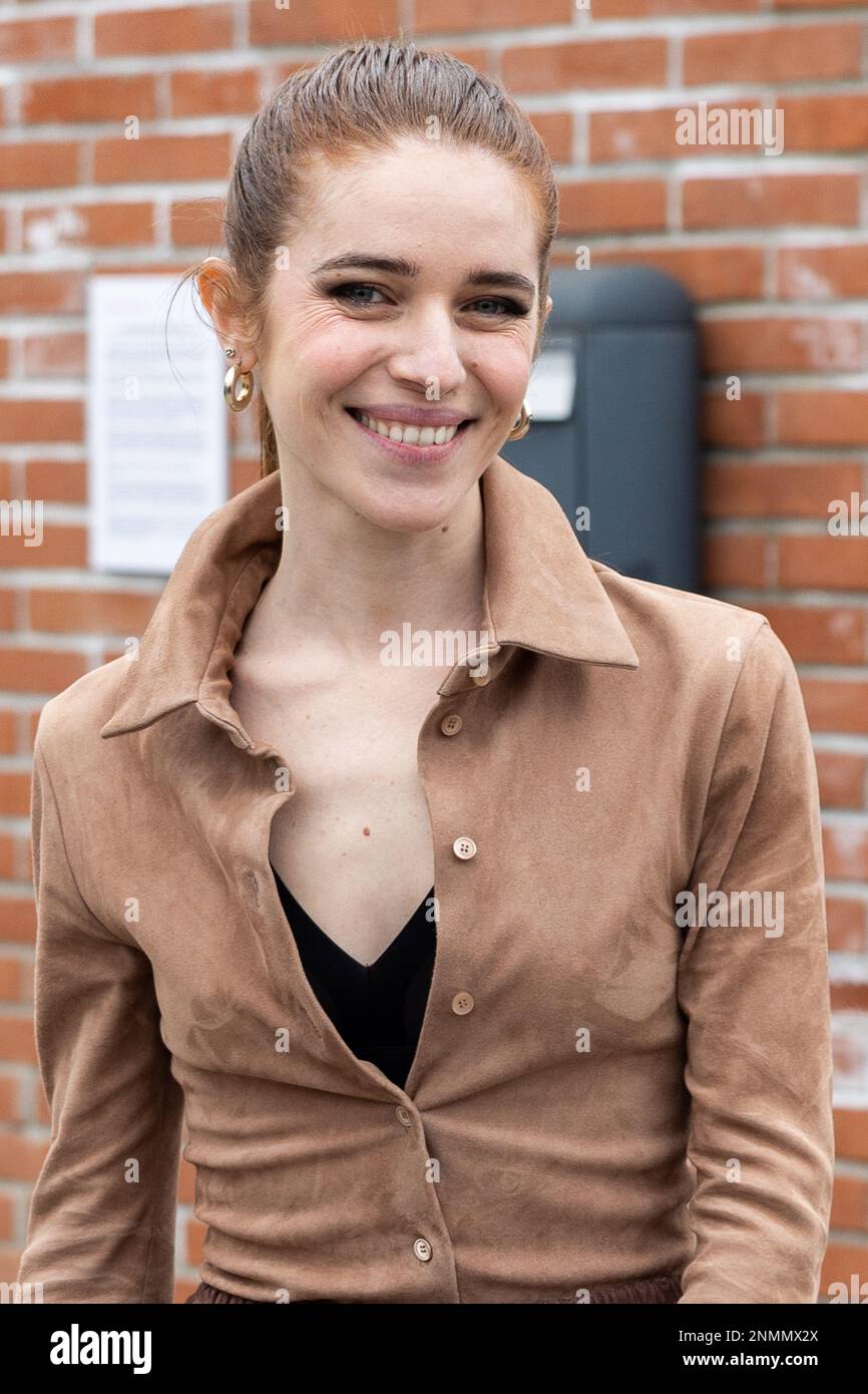 Milano, Italy. 24th Feb, 2023. Valentina Romani is seen at Tod's ...