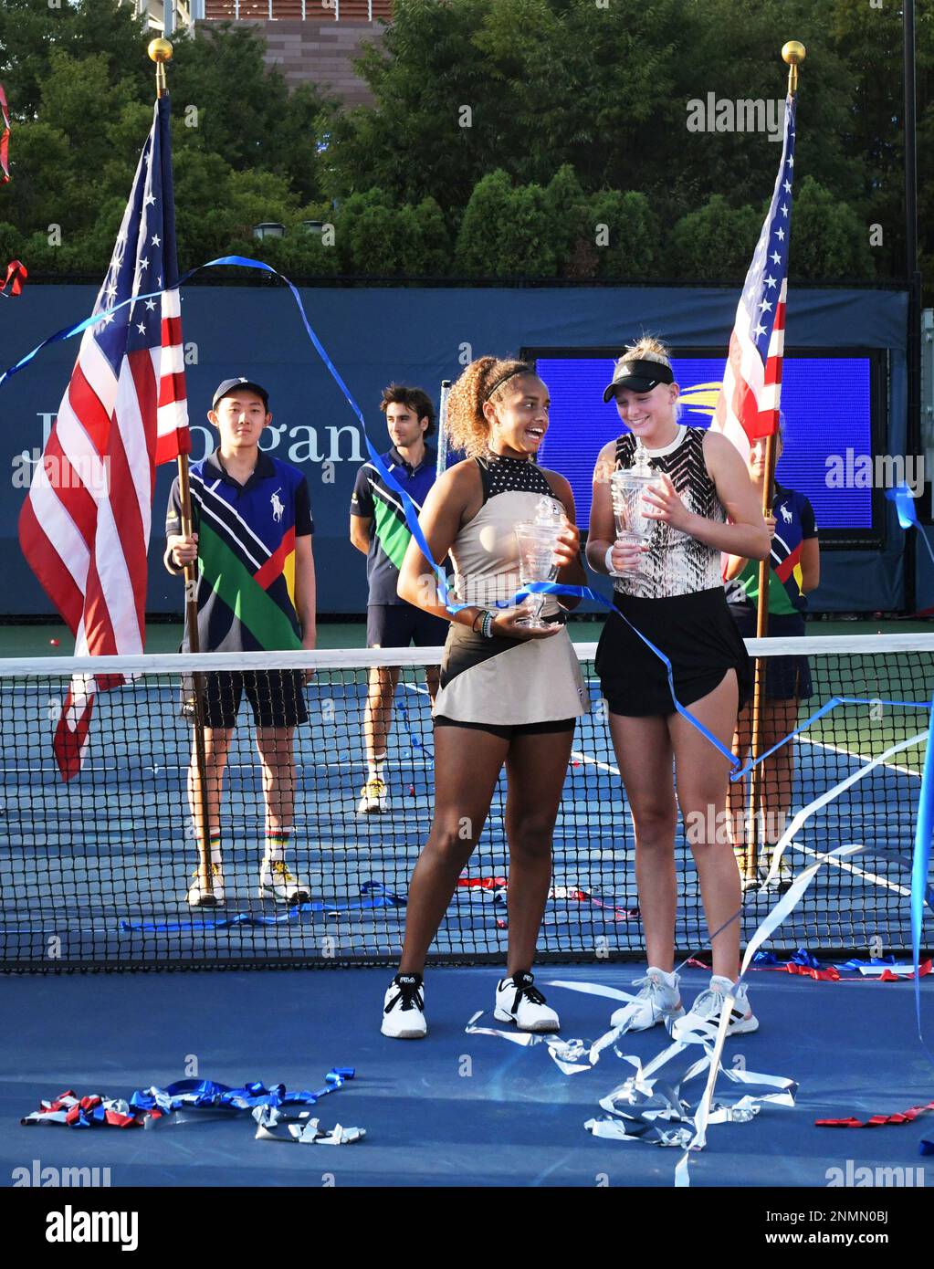 2021 US Open Junior Girls' Doubles champions Ashlyn Krueger and Robin ...