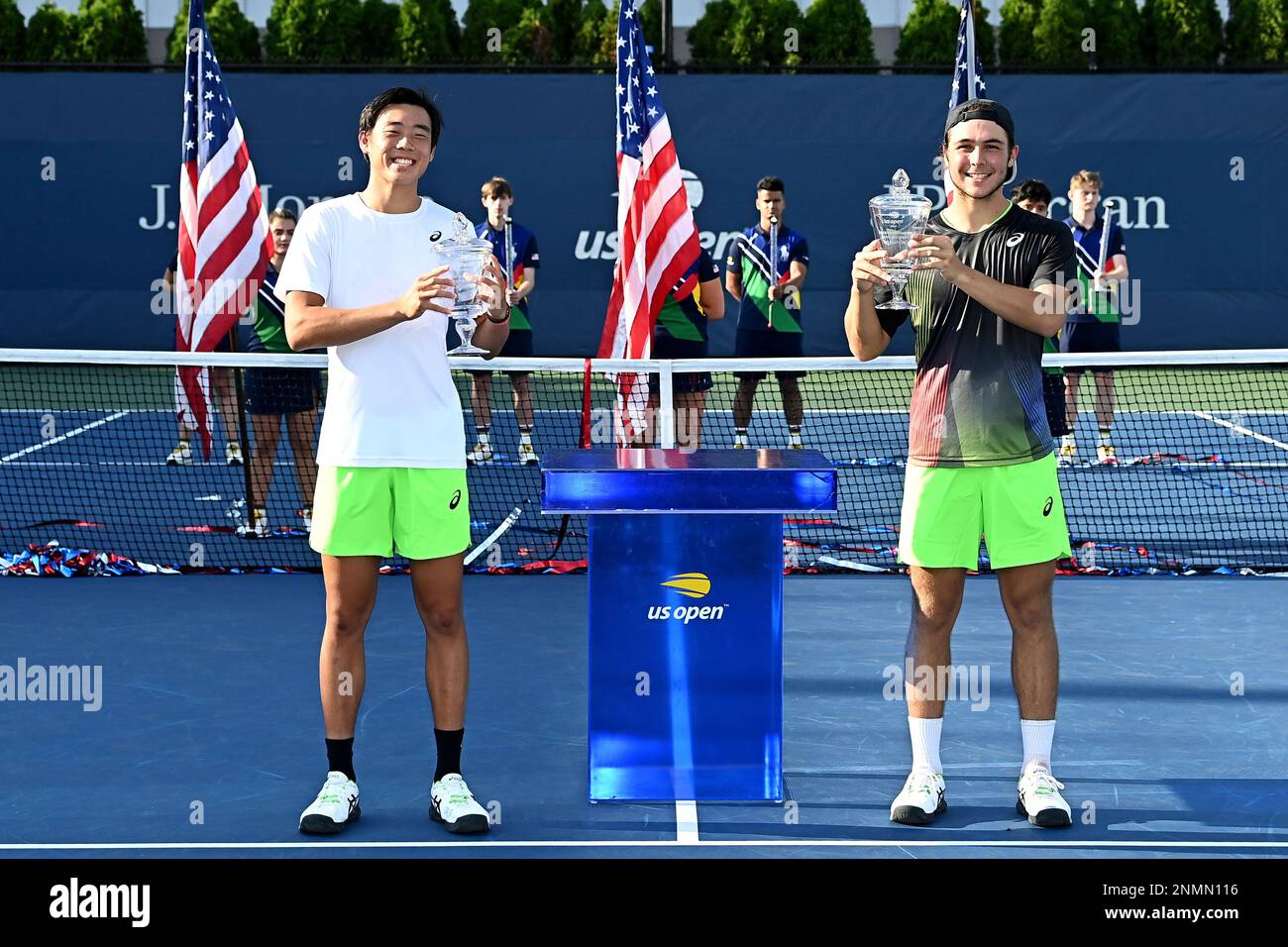 2021 US Open Junior Boys' Doubles champions Coleman Wong and Max ...