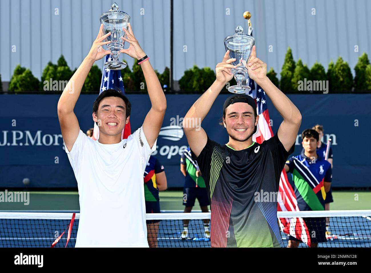 2021 US Open Junior Boys' Doubles champions Coleman Wong and Max ...