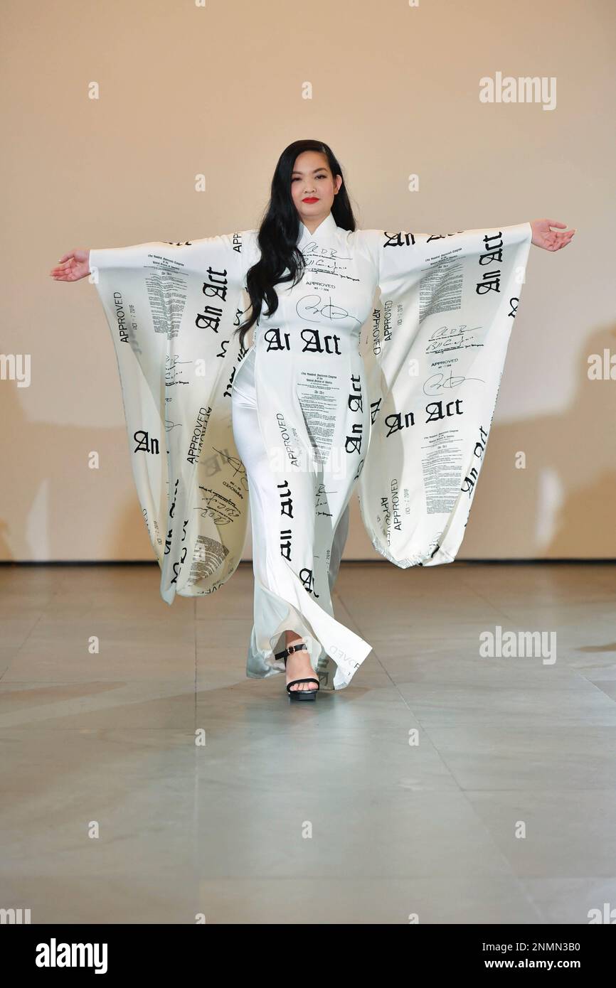 Photo by: NDZ/STAR MAX/IPx 2021 9/10/21 Amanda Nguyen at the NYFW Rise ...