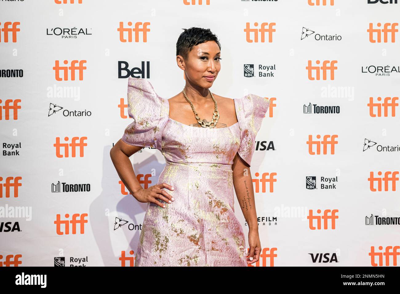 Writer Catherine Hernandez poses for a photograph ahead of the premiere ...