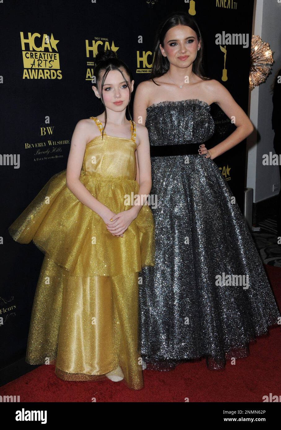 Beverly Hills, CA. 24th Feb, 2023. Madeleine McGraw, Violet McGraw at ...