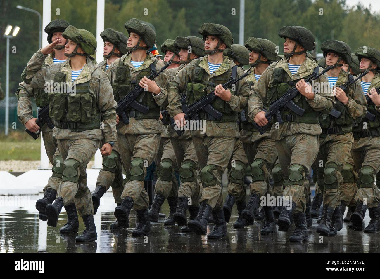 In this photo provided by Russian Defense Ministry Press Service ...