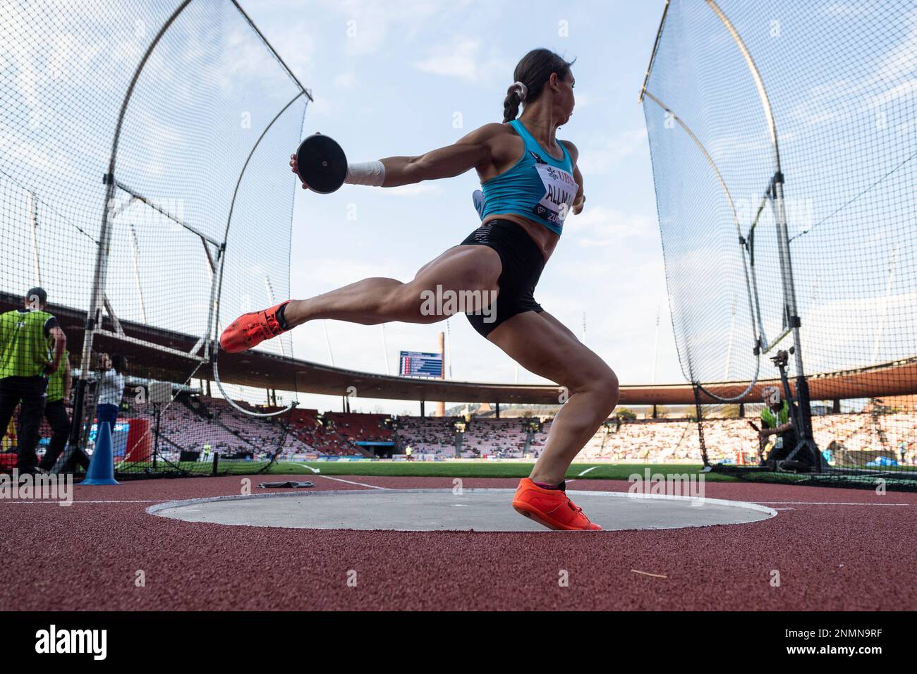 Valarie Allman of United States competes in the Discus Women during the ...