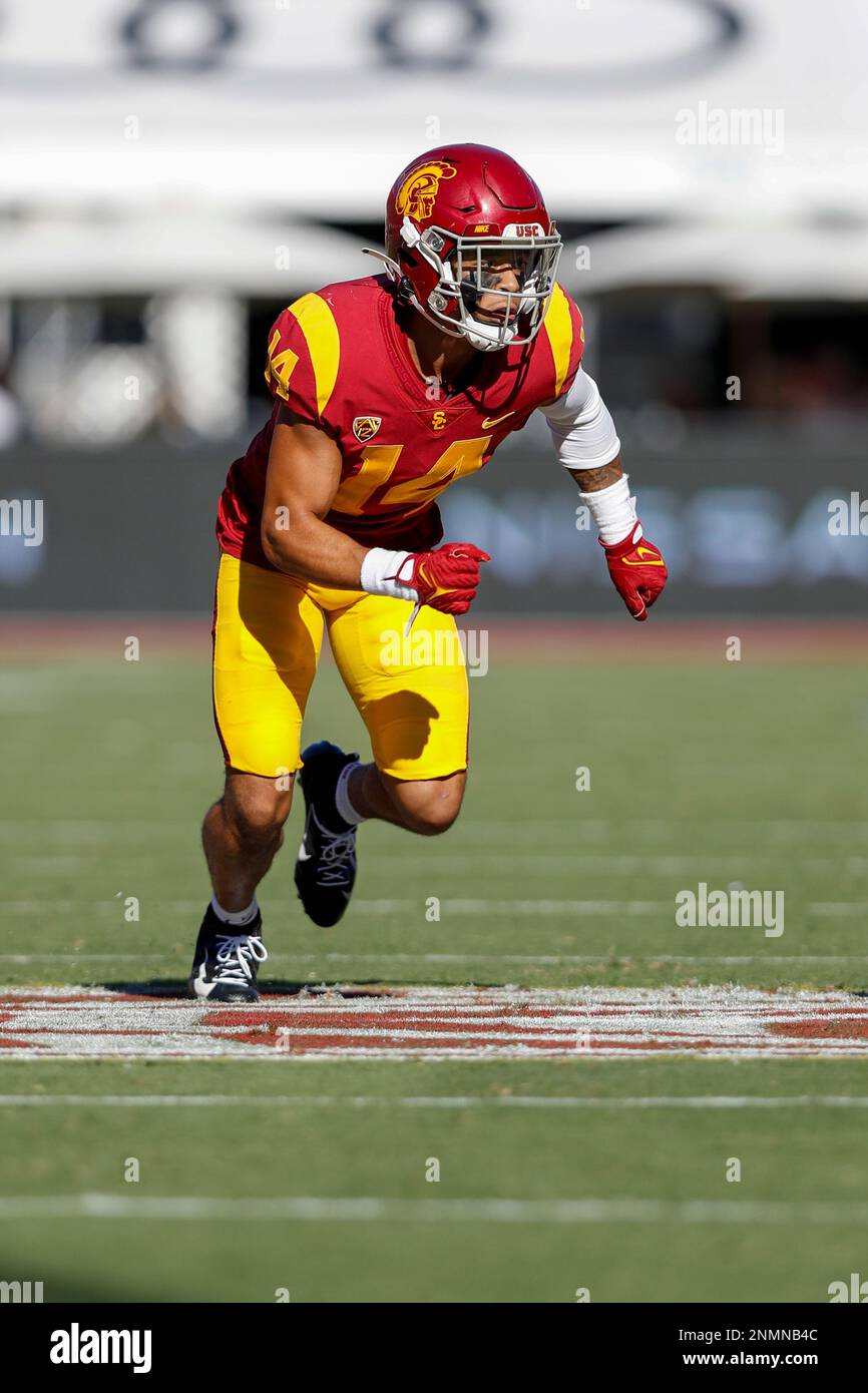 LOS ANGELES, CA - SEPTEMBER 04: USC Trojans cornerback Jayden Williams ...
