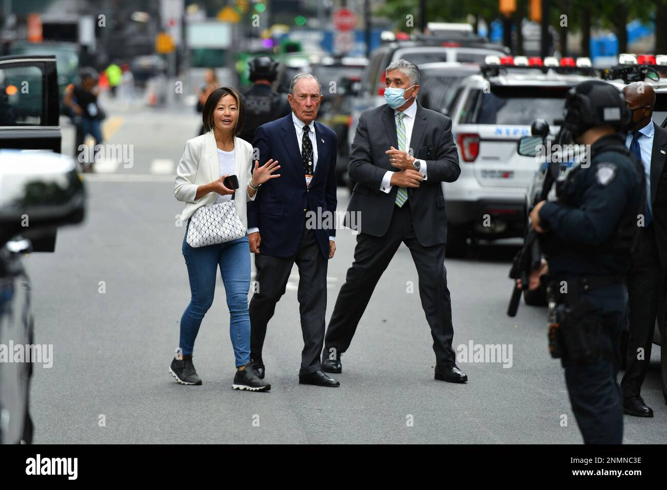 Photo by: NDZ/STAR MAX/IPx 2021 9/8/21 Michael Bloomberg at the 9/11 ...