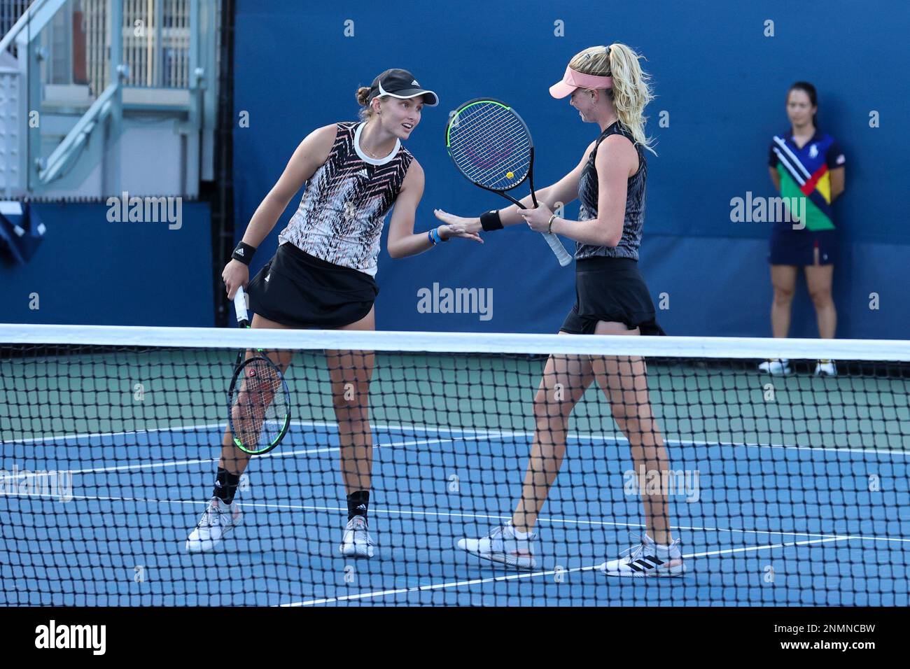 Elizabeth Coleman and Madison Sieg in actionduring a Junior Girls ...