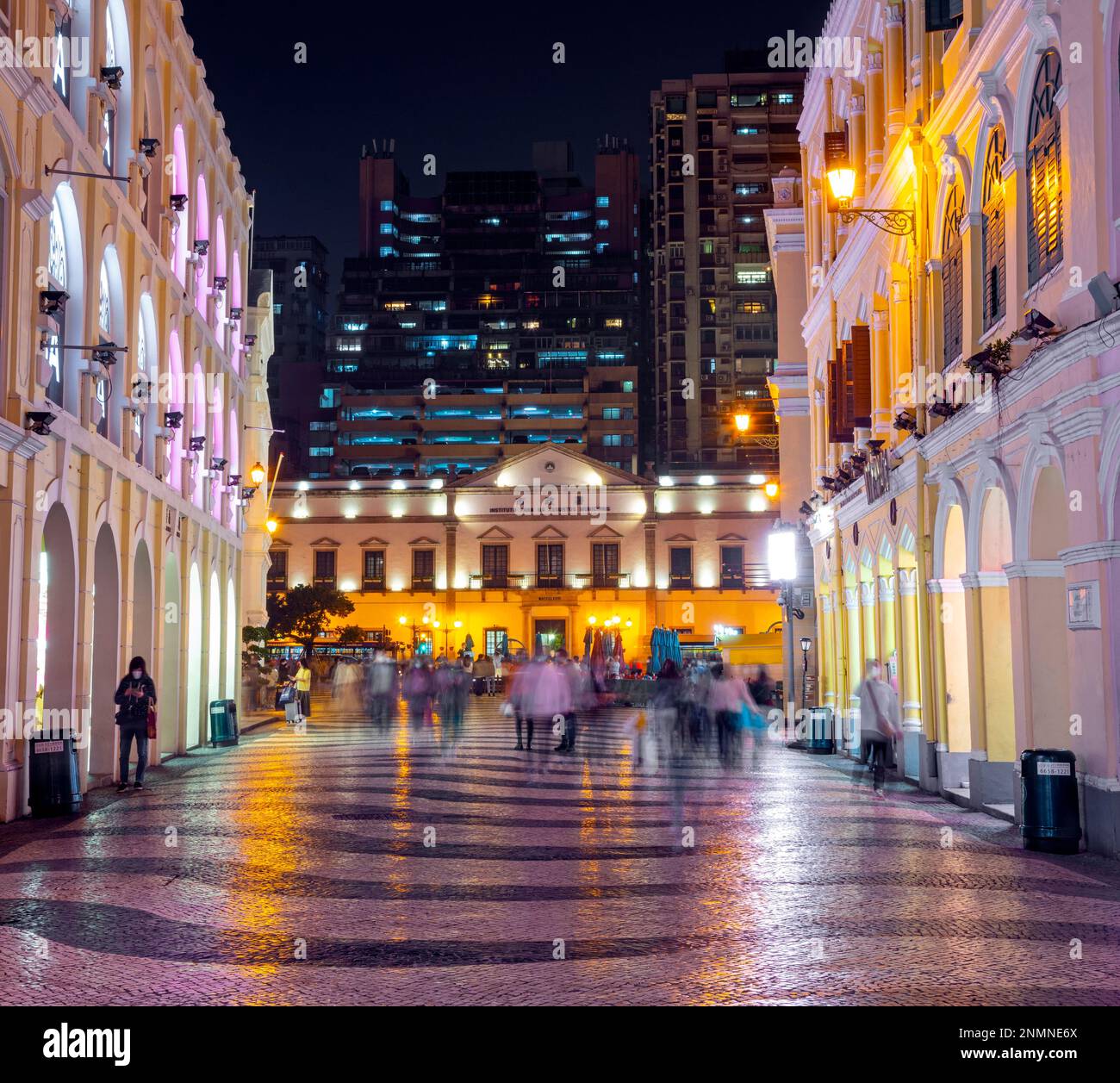 Senado square in the city center, Macau, China Stock Photo - Alamy