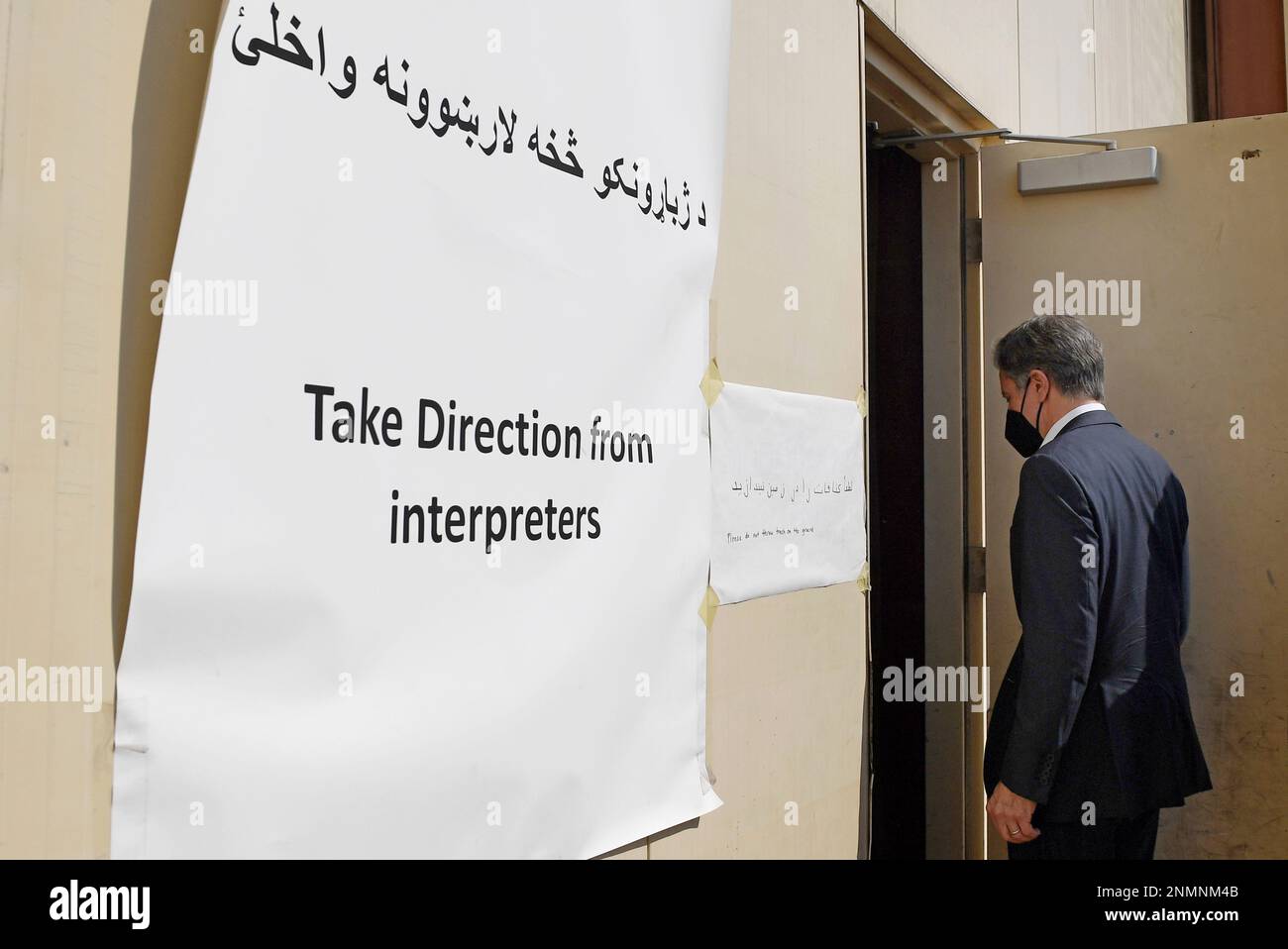 US Secretary of State Antony Blinken arrives to meet with Afghan ...