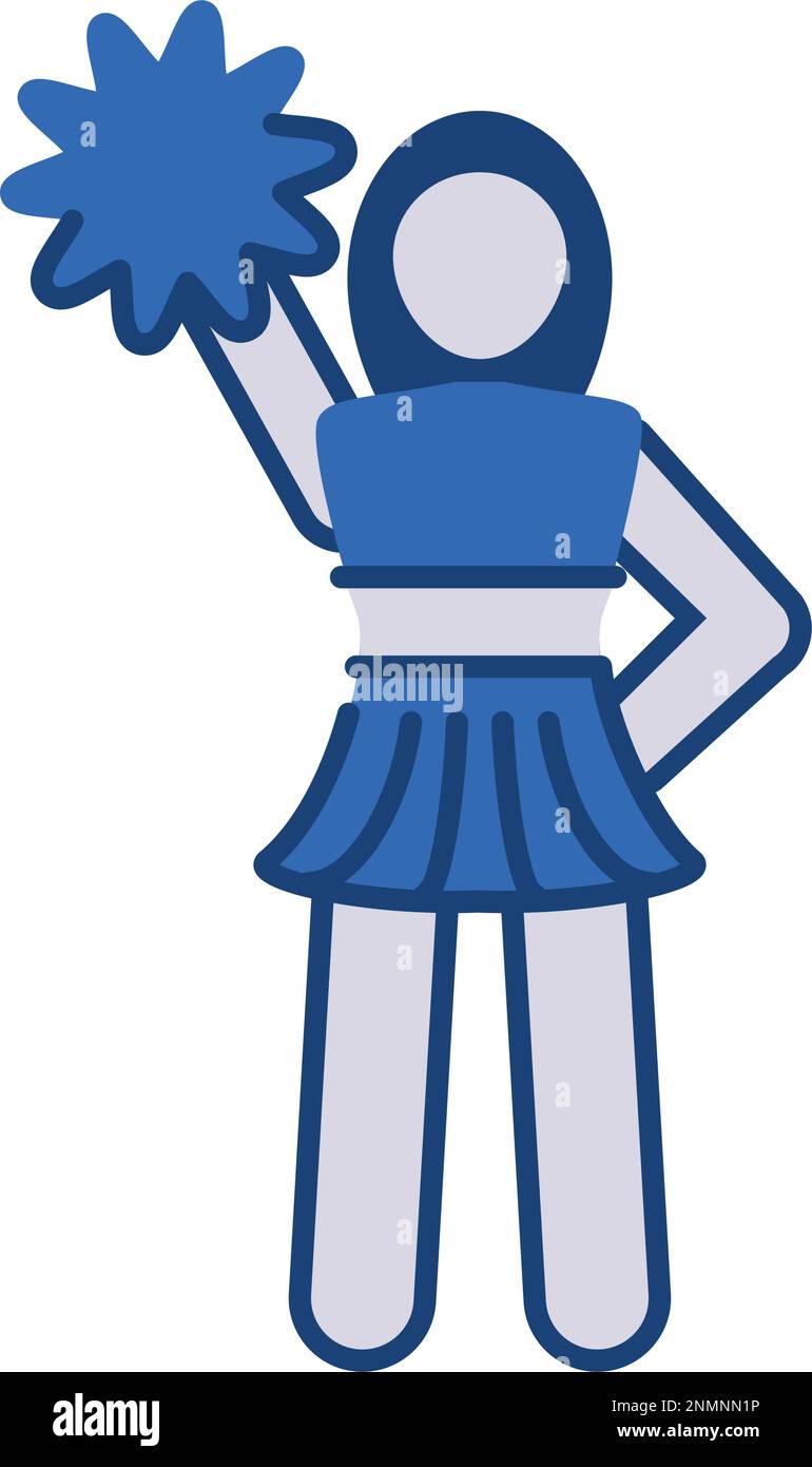 cheerleader character icon Stock Vector Image & Art - Alamy