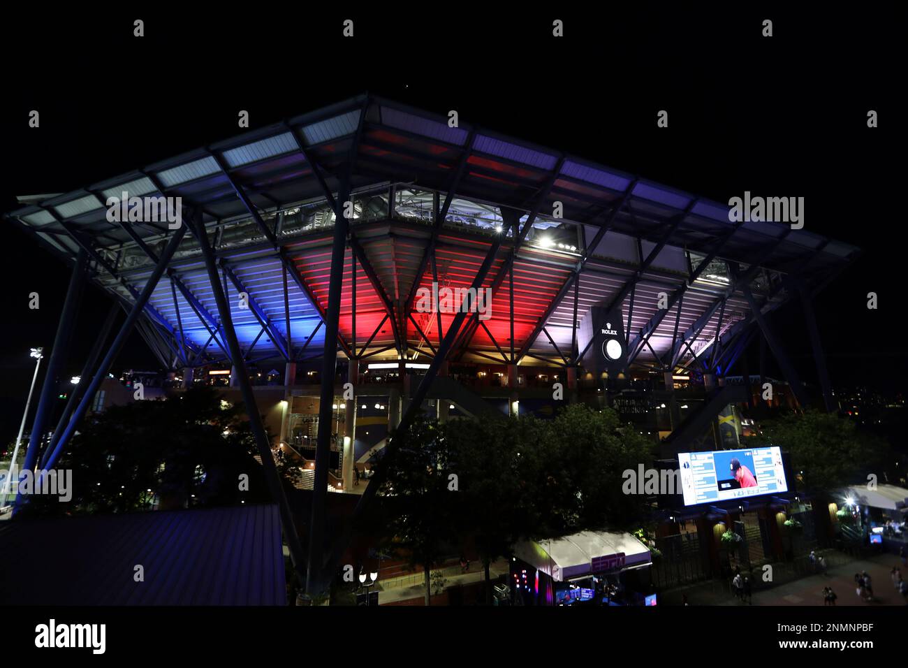 A view of Arthur Ashe Stadium for Military Appreciation Day around the ...