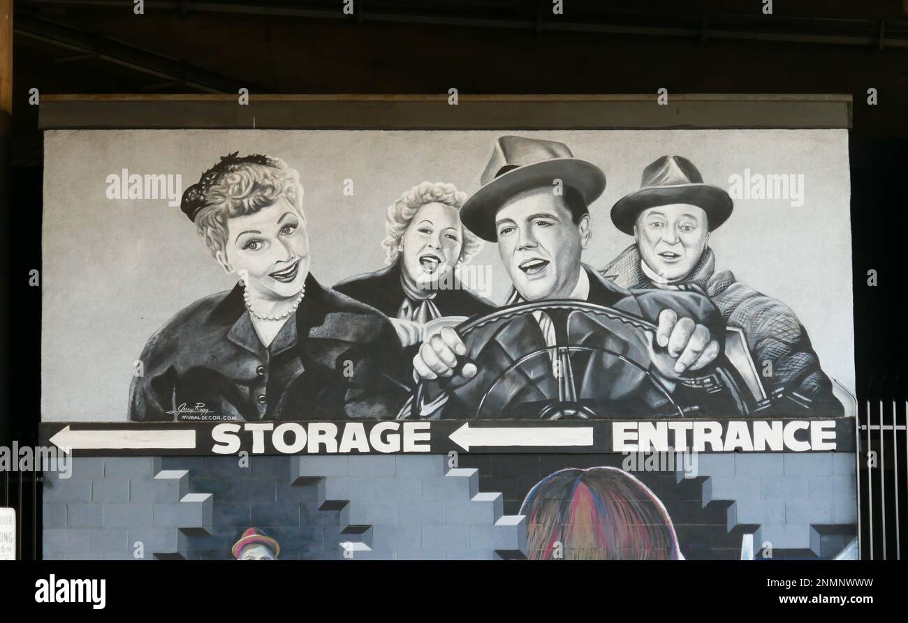 Los Angeles, California, USA 10th February 2023 I Love Lucy Street Art ...