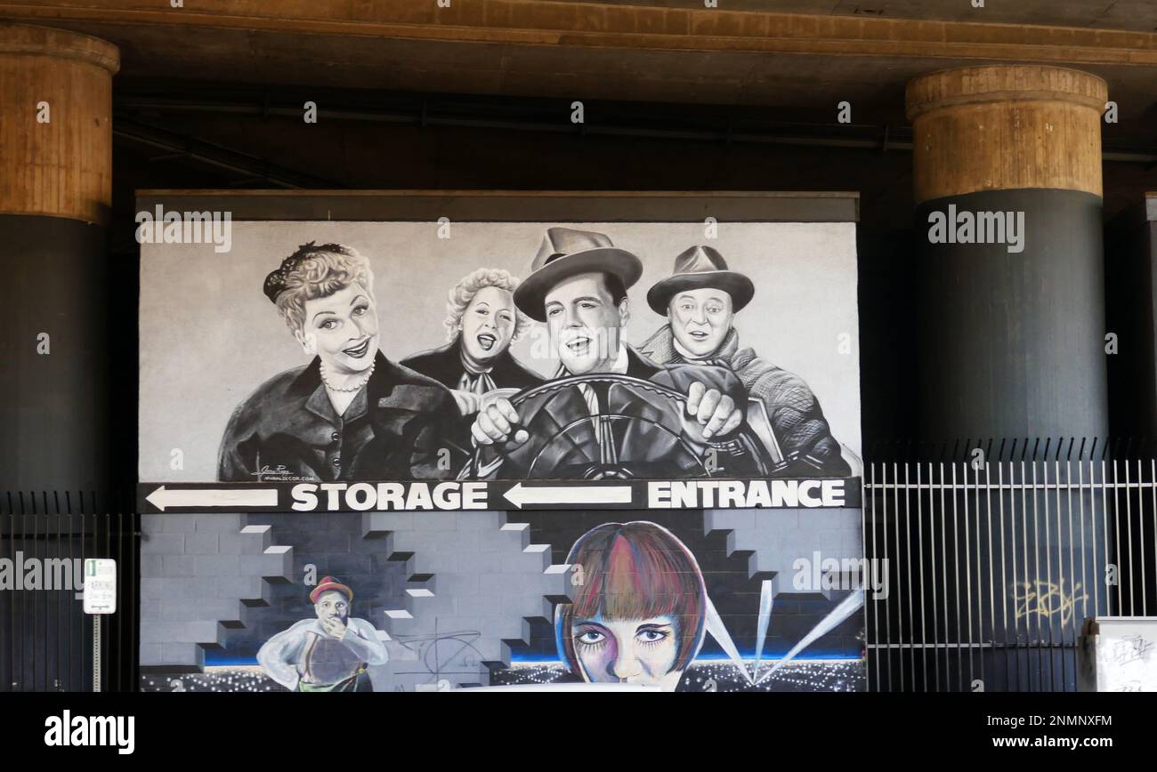 Los Angeles, California, USA 10th February 2023 I Love Lucy Street Art ...