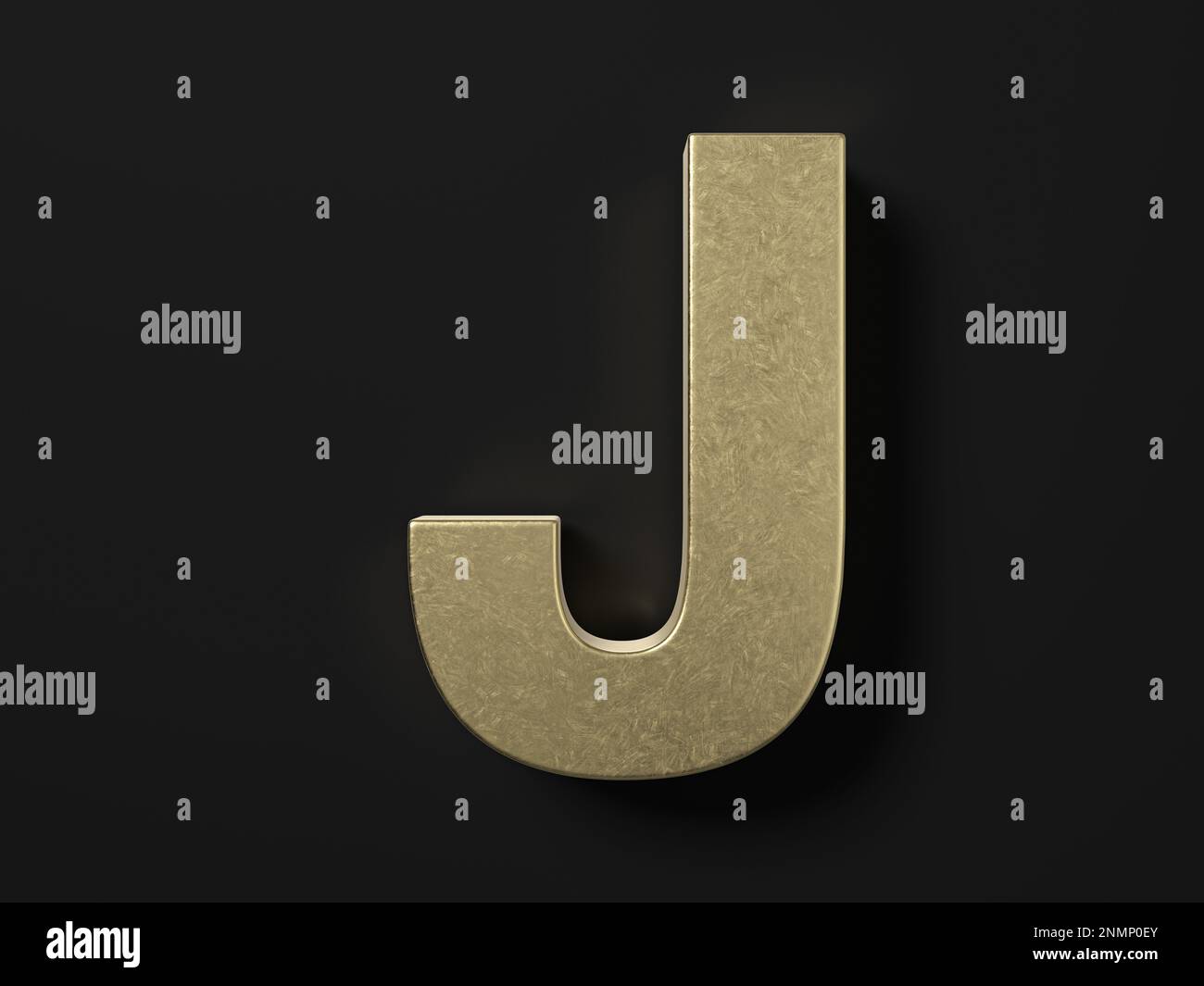 Gold letter J on a black background. 3d illustration Stock Photo - Alamy