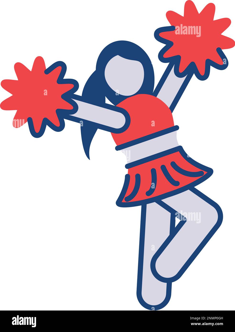 cheerleader girl character Stock Vector Image & Art - Alamy