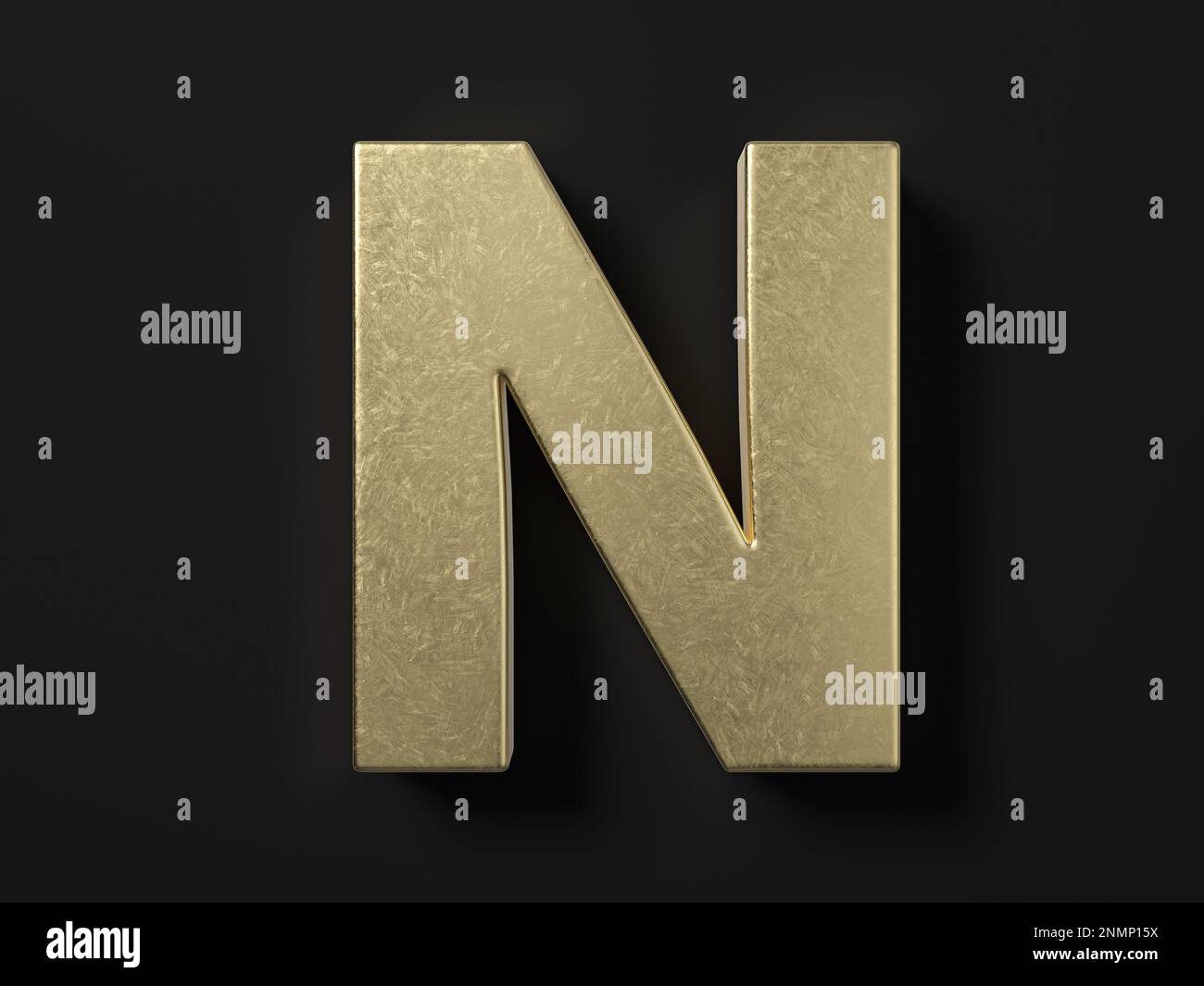 Gold letter n hi-res stock photography and images - Alamy