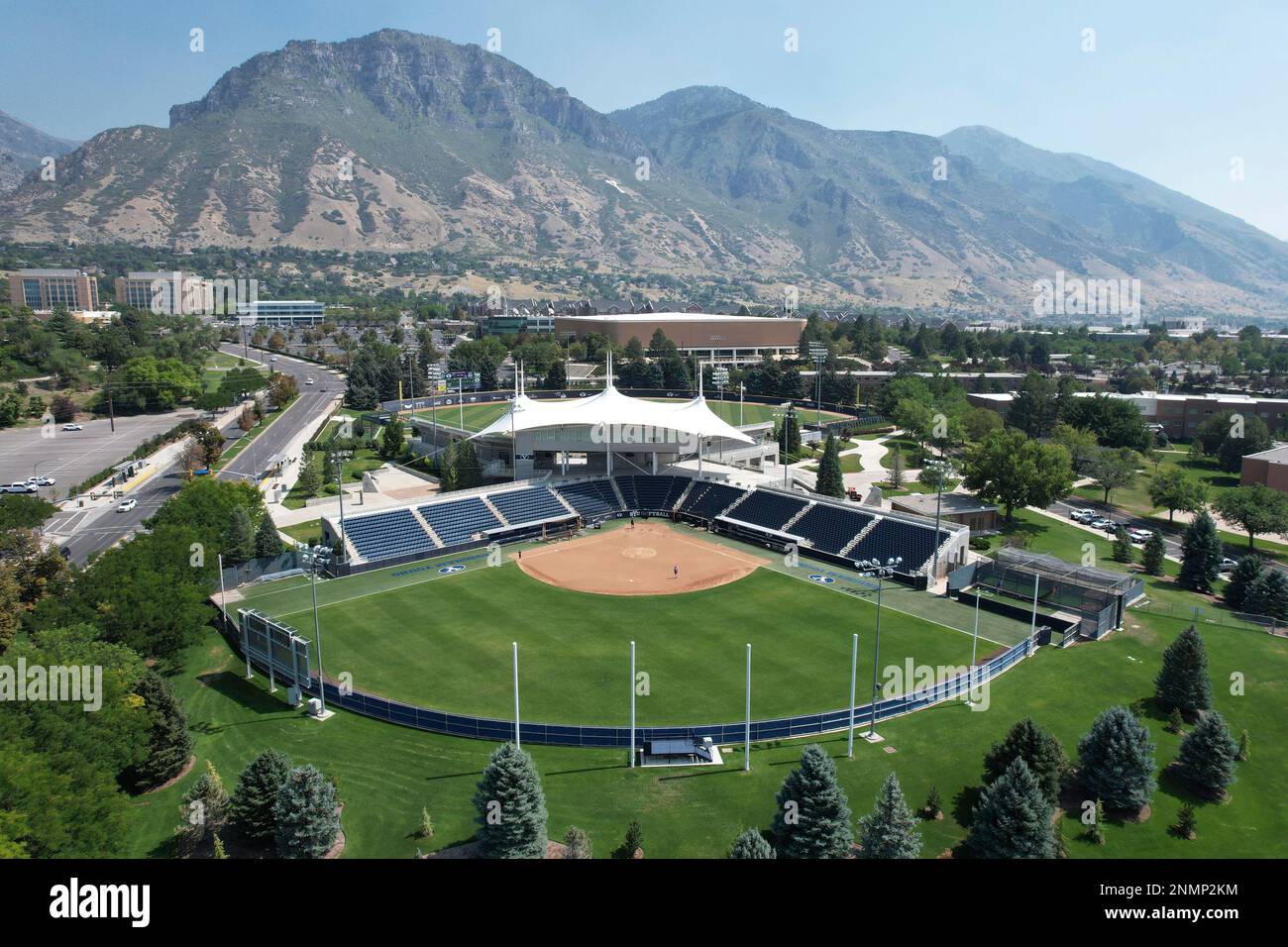 An aerial view of Gail Miller Field at Miller Park on the campus of ...