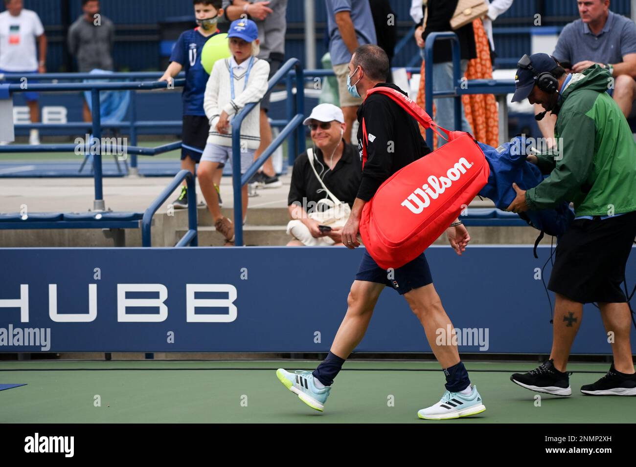 Jonathan Erlich prior to a Men's Doubles match at the 2021 US Open ...